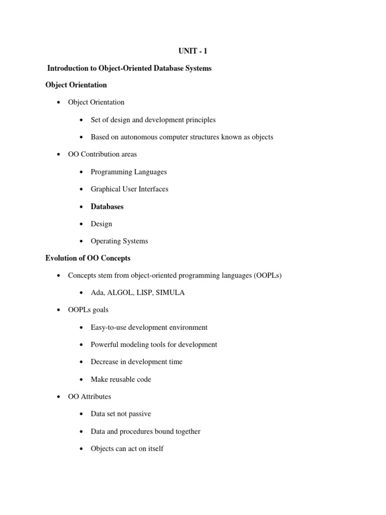 ADB ch1 Advanced Database | Download Free PDF | Method (Computer Programming) | Inheritance ...