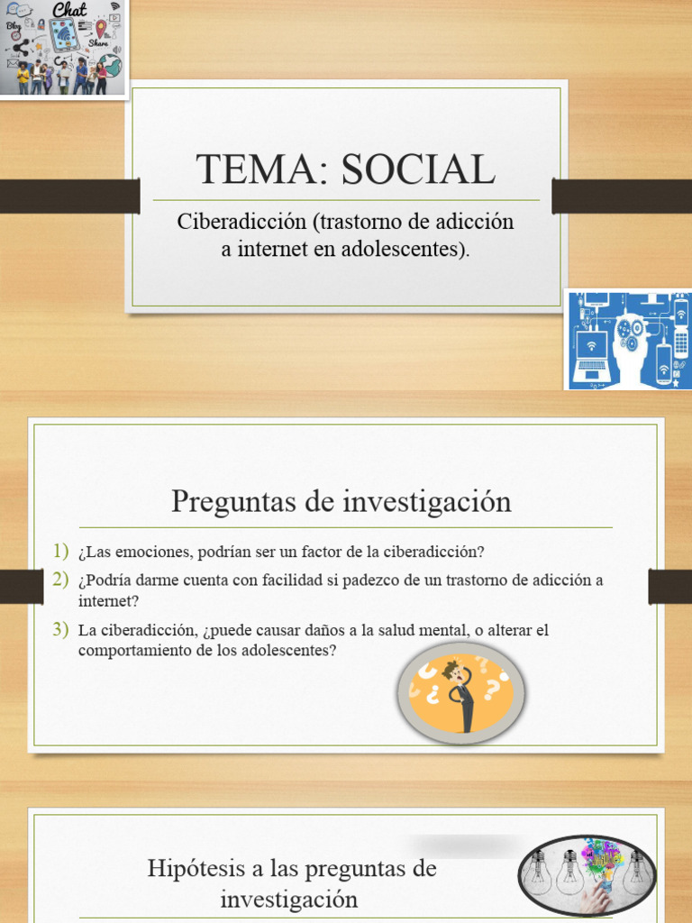 CIBERADICCIÓN (Trastorno de Adicción A Internet) | PDF