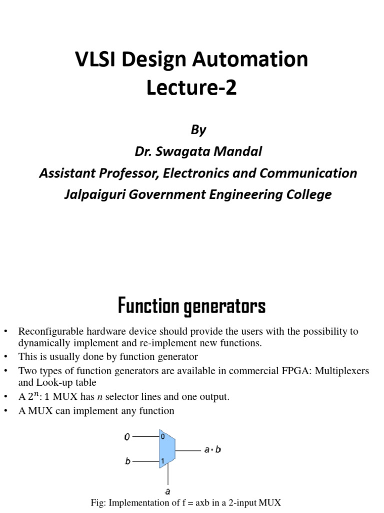Lec 2 | PDF | Field Programmable Gate Array | Digital Electronics