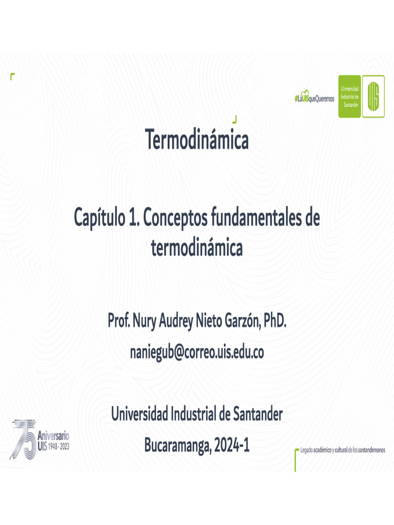 Naniegub - Capítulo 1. Conceptos Fundamentales de Termodinámica | PDF | Celsius | Termodinámica