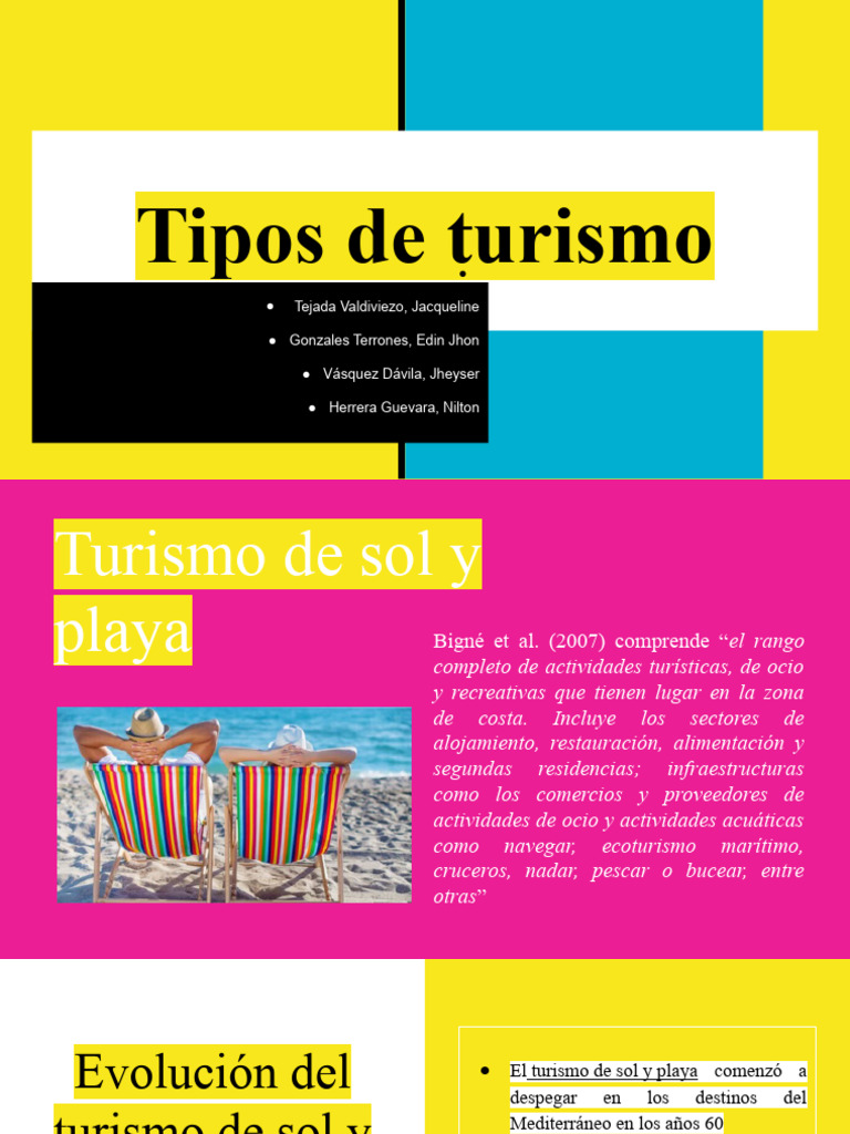 Tipos De Turismo Pdf Turismo Perú