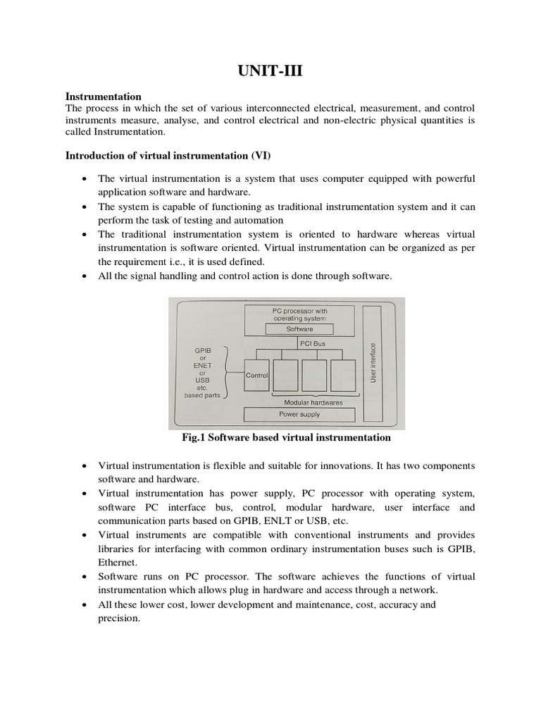 Unit III Notes | PDF | Data Type | Instrumentation