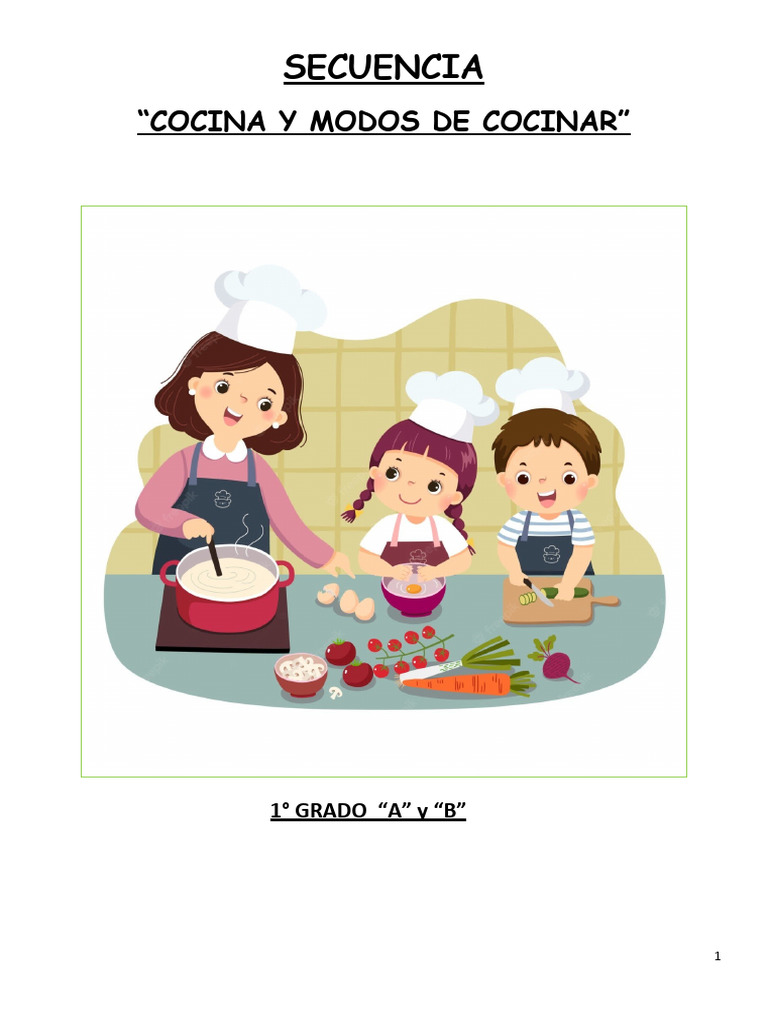 Secuencia Cocina y Modos de Cocinar | PDF | Estufa de cocina ...