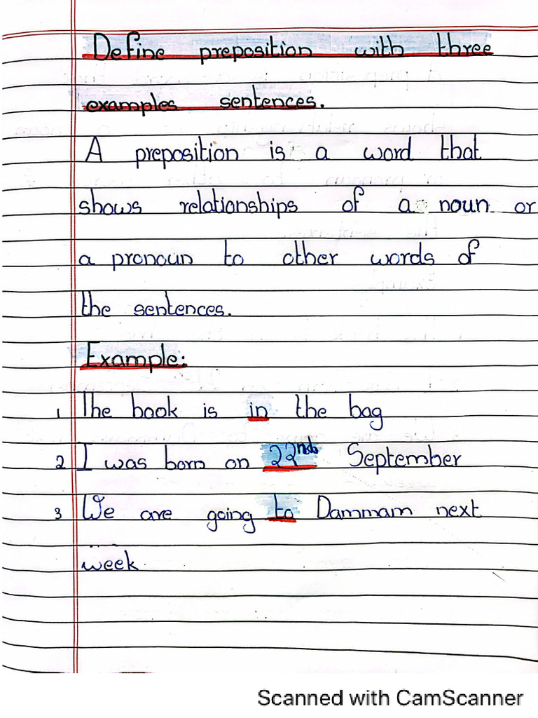Definition of Preposition | PDF