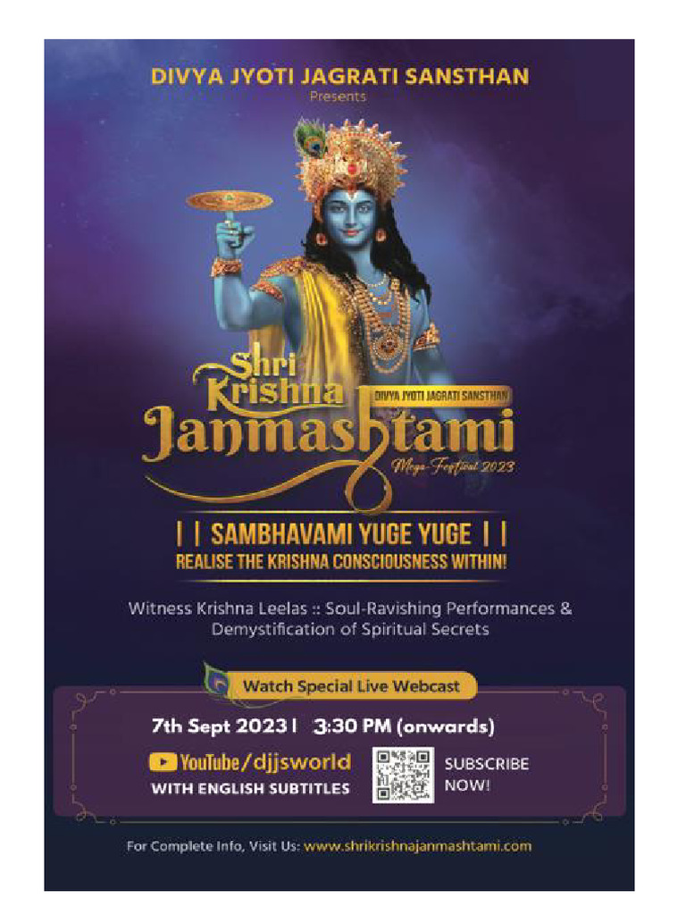 Janmashtami Flyer | PDF