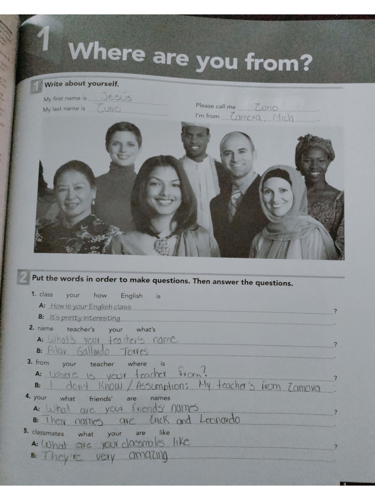 Workbook Unit 1 - n1 - Zuno Galván Jesús Alejandro | PDF