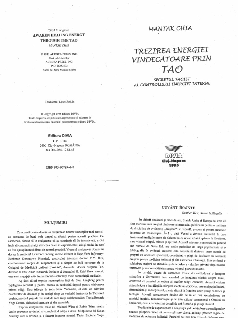 Tao Si Trezirea Energiei Vindecatoare | PDF