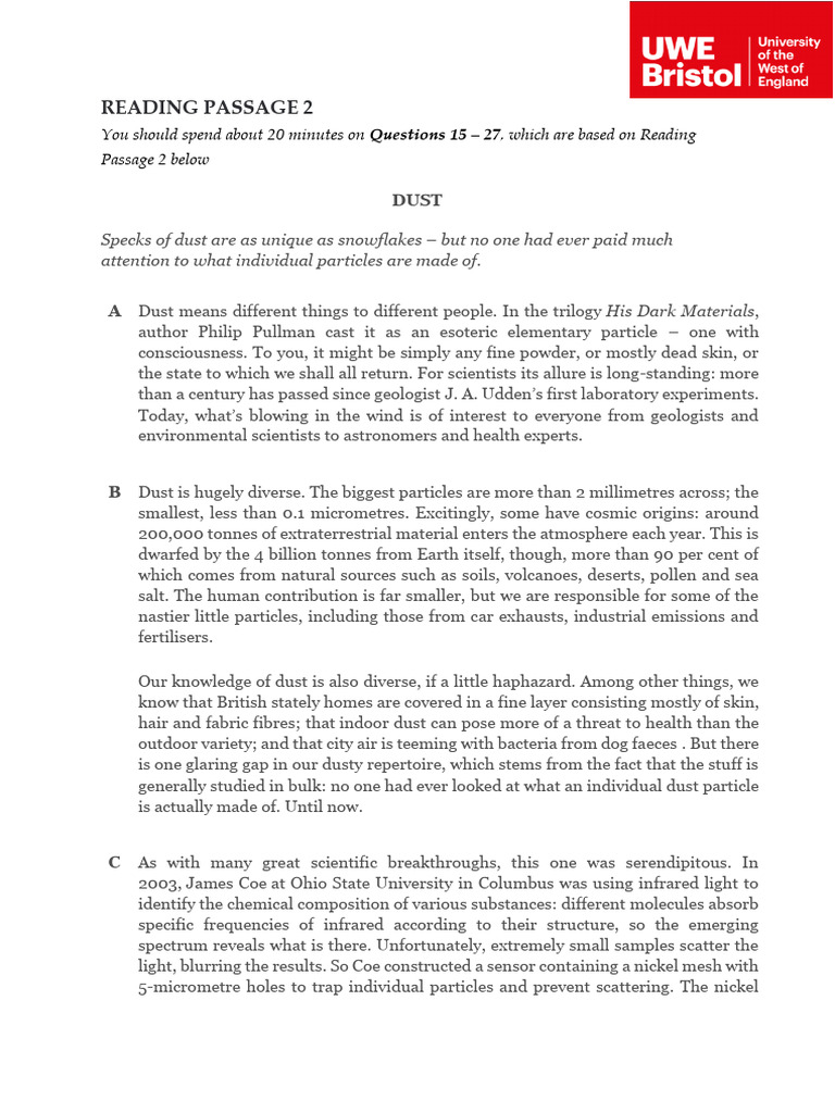 Reading - Section 2 | PDF | Light | Electromagnetic Spectrum