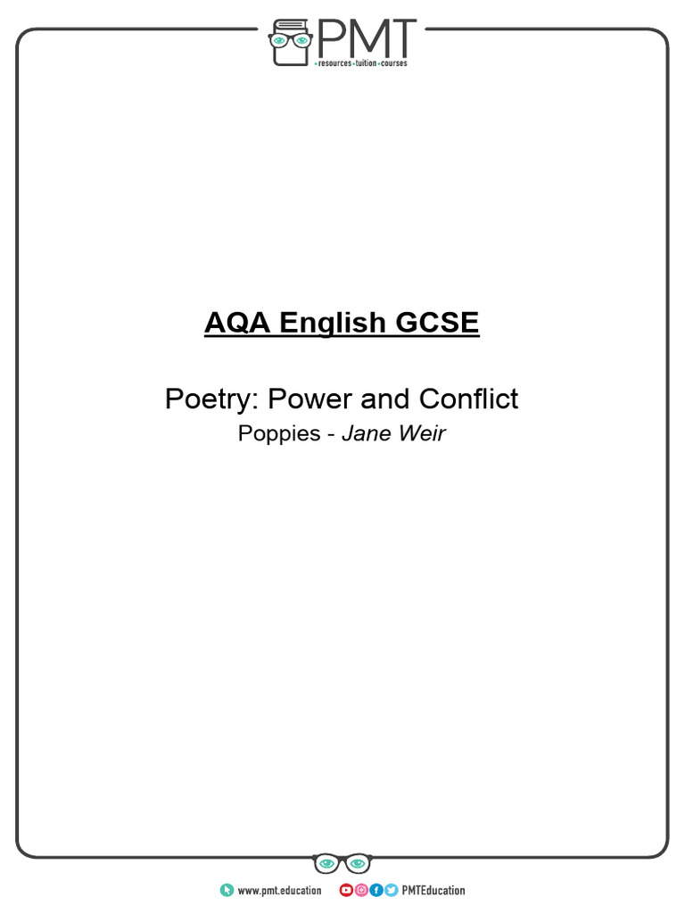 Poppies Jane Weir | Download Free PDF | Poetry