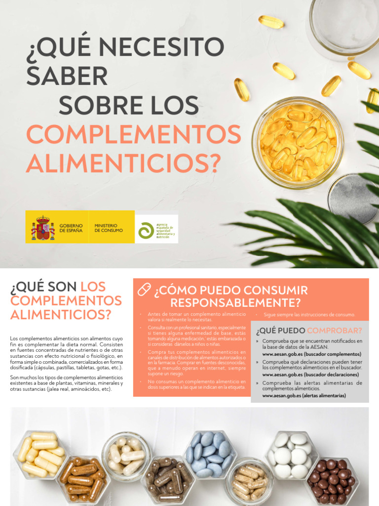 Guía sobre Complementos Alimenticios en España | PDF | Alimentos ...