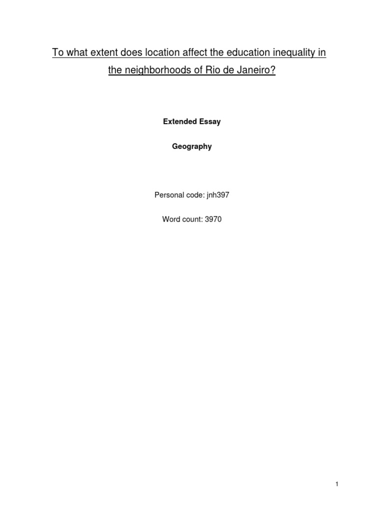 Extended Essay | PDF | Human Development Index | Infant Mortality