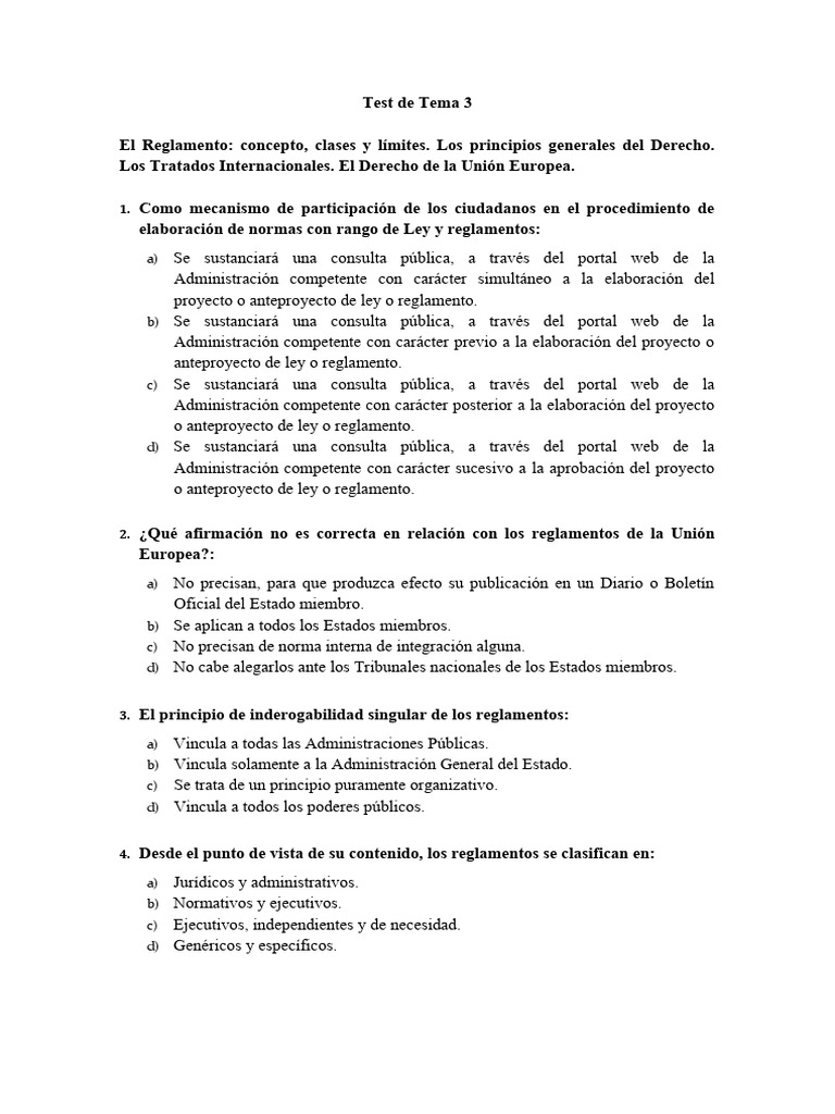 El Reglamento | PDF | Regulación | Ley de la Unión Europea