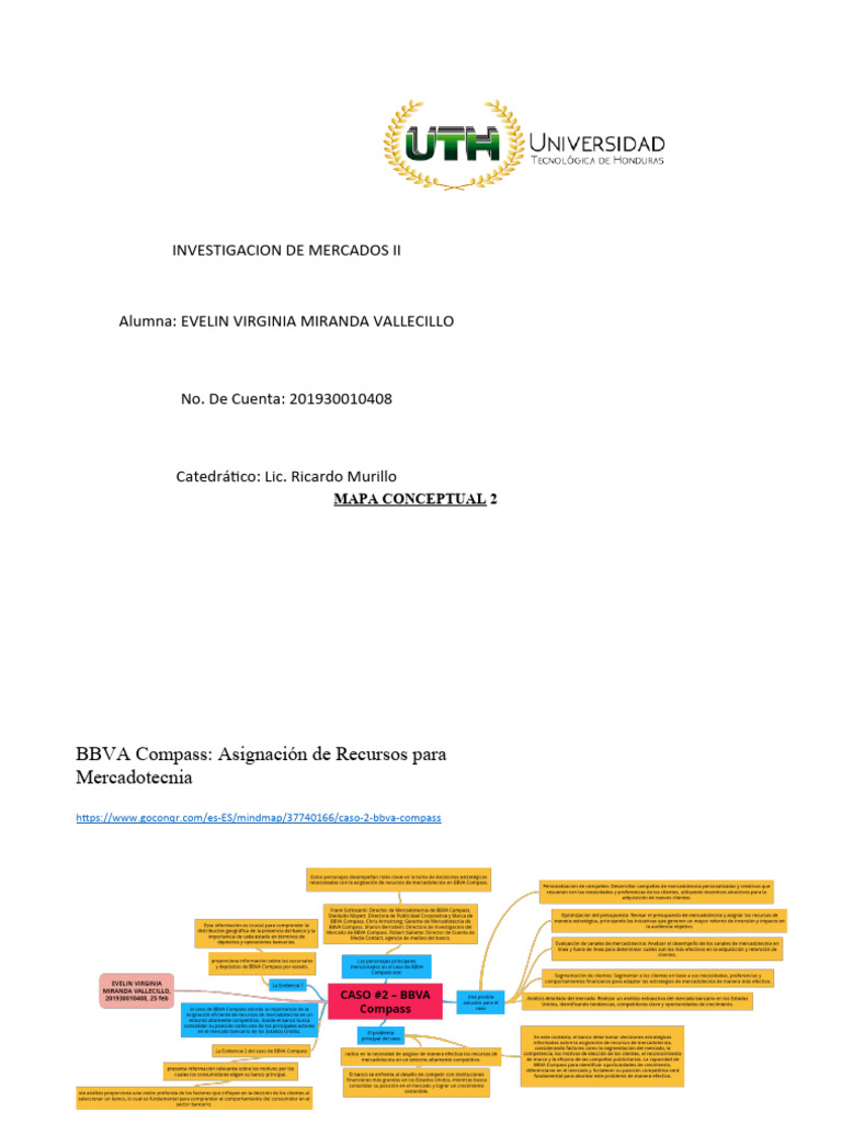Mapa Conceptual 2 BBVA Compass-Evelin | PDF