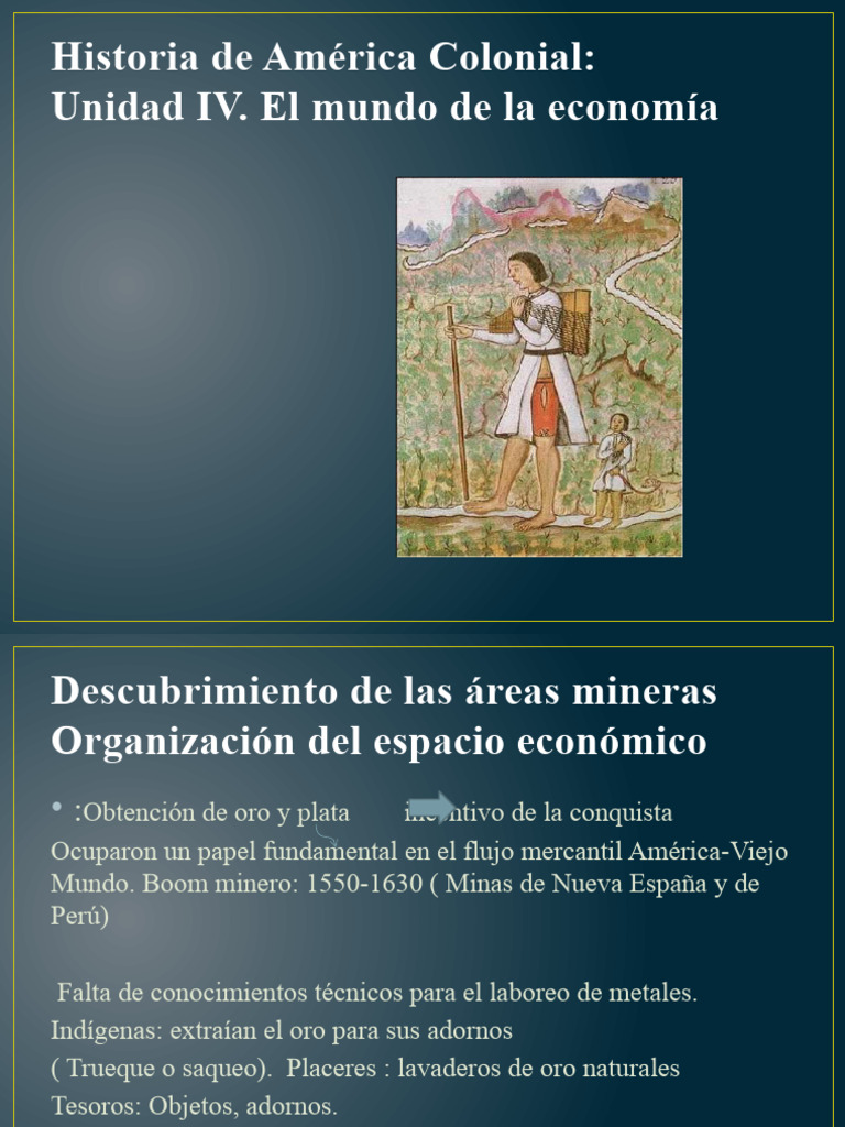Economía Minera en América Colonial | PDF | Esclavitud | Economias