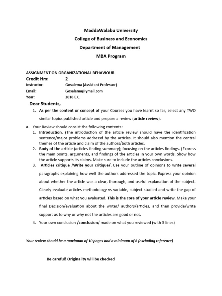 Ob Individual Assinment | PDF