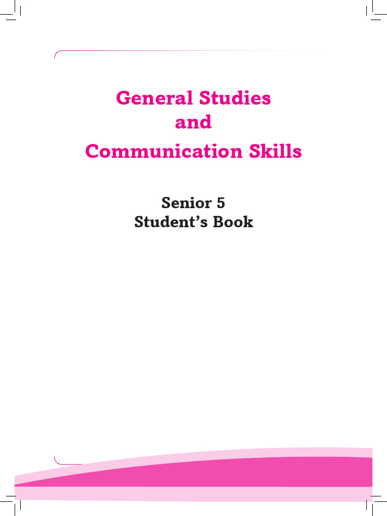 S5 General Studies & Communication Skills | PDF | Learning | Mediation