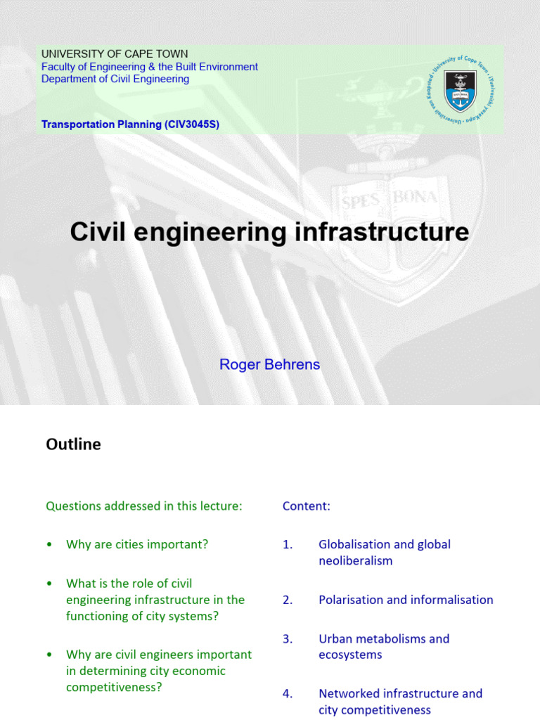 03 - Civil Engineering Infrastructure | PDF | Infrastructure | Sewage Treatment