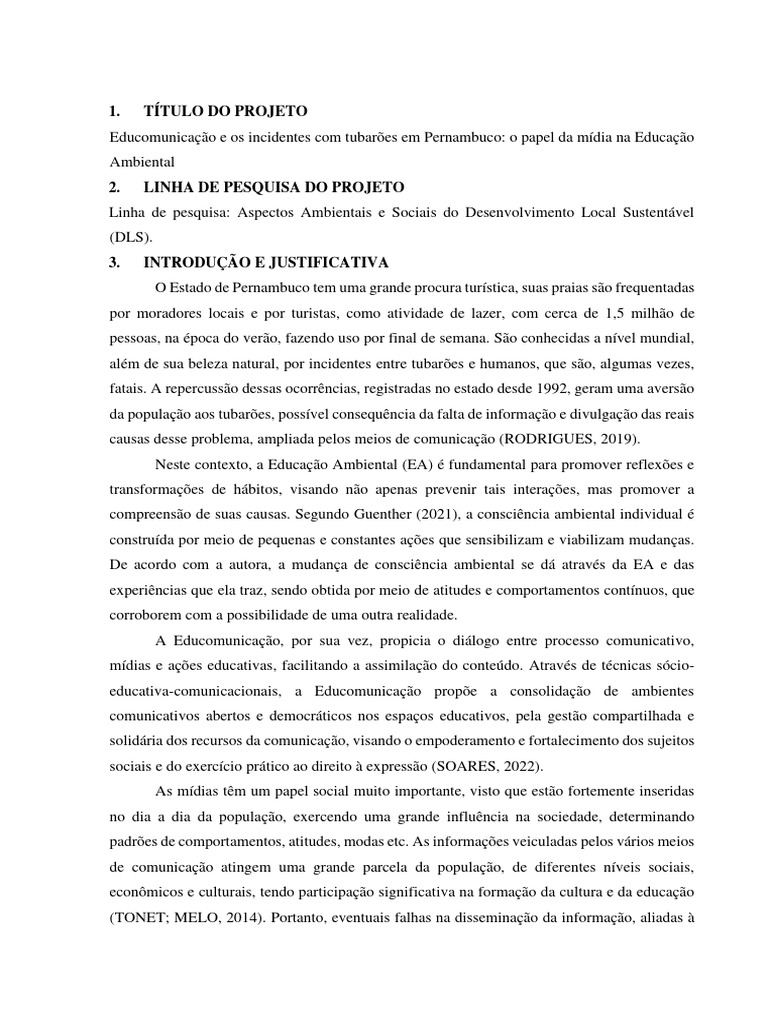 Exemplo 1 - Projeto | PDF