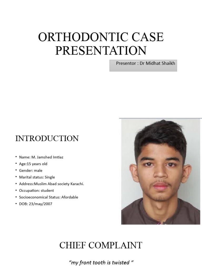 ORTHODONTIC CASE PRESENTATION Sua | PDF | Dental Anatomy | Dentistry Branches