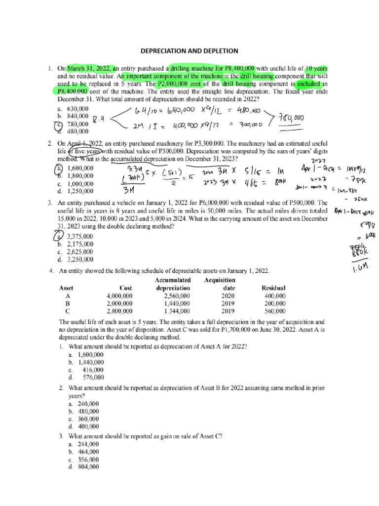 Depreciation And Depletion Pdf