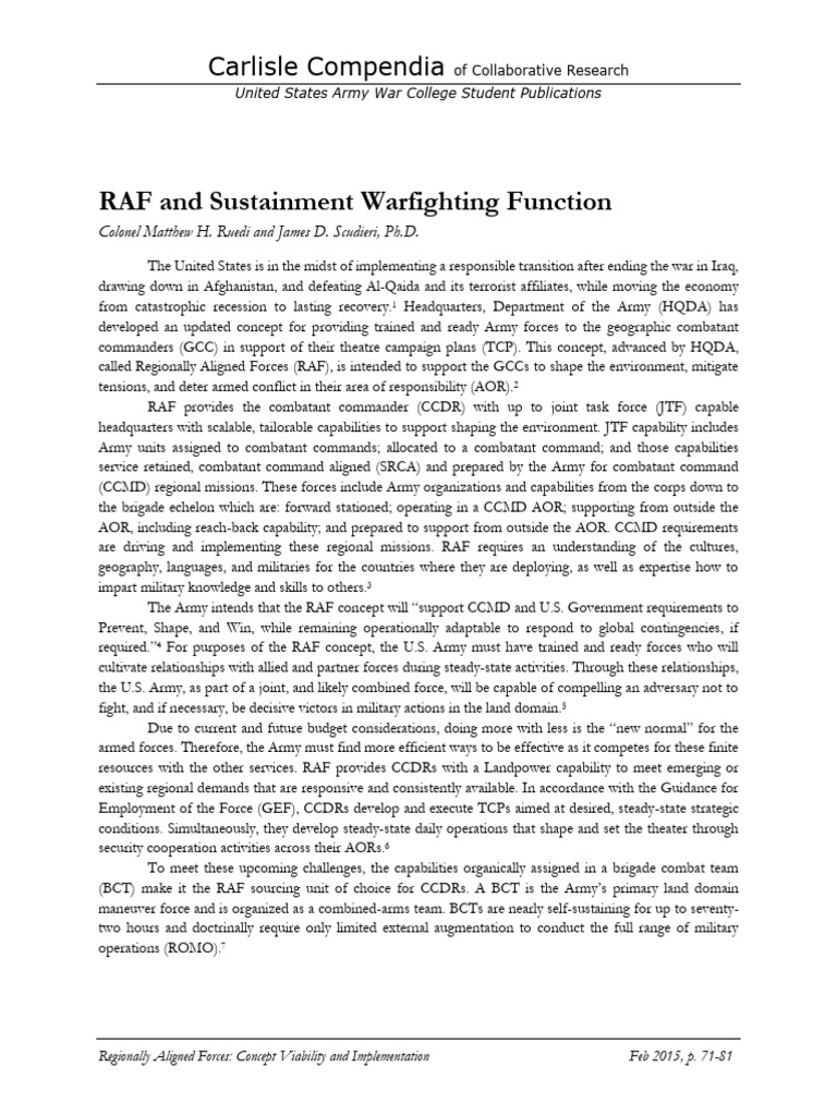 Sustain Ment | PDF | National Security | Defence Ministries