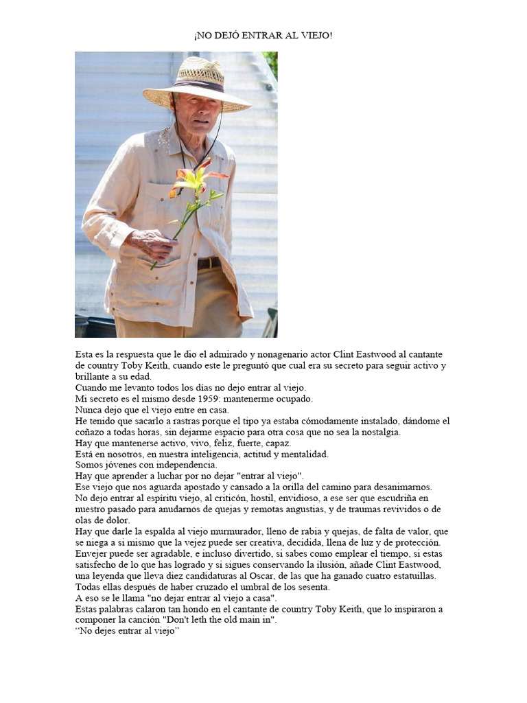 No Dejó Entrar Al Viejo | PDF | Deportes y actividades al aire libre ...