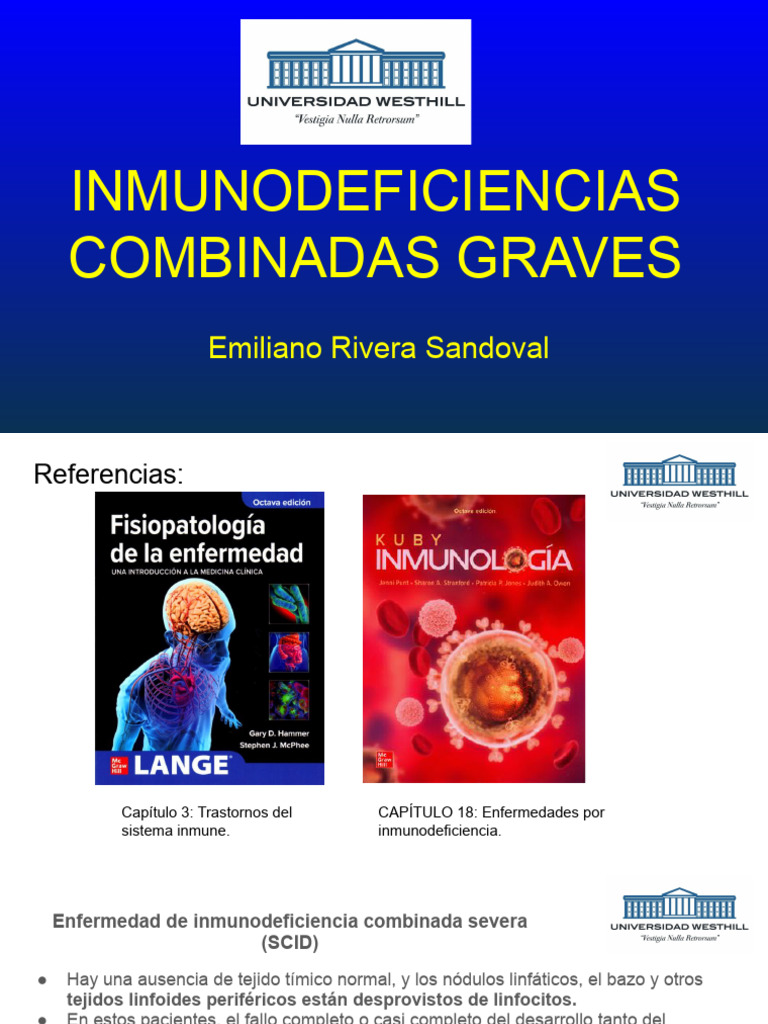 Inmunodeficiencias Combinadas Graves SCID | PDF | Sistema inmune | Célula T