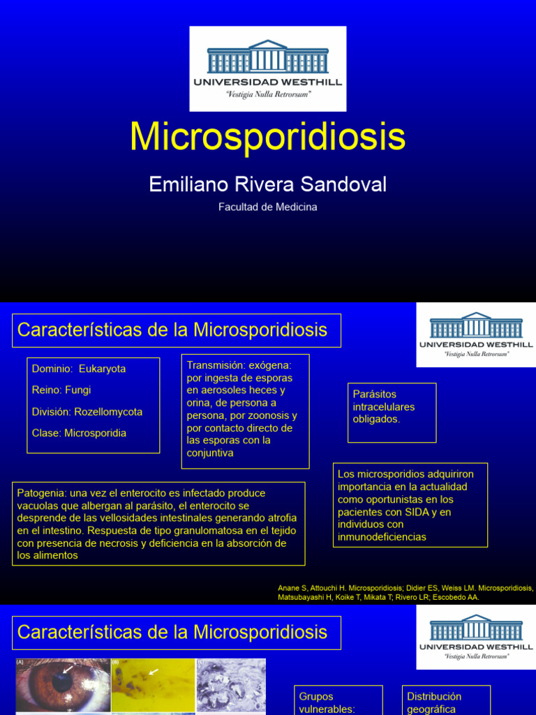 Microsporidiosis Emiliano Rivera | PDF | Ciencias de la Salud | Organismos