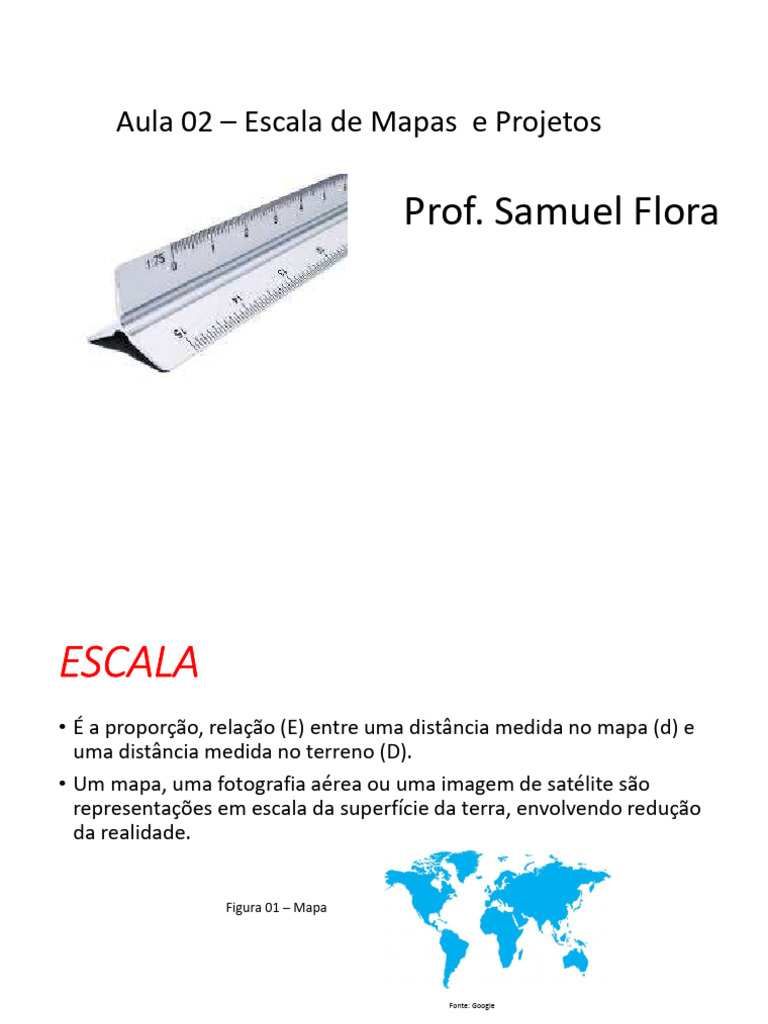 Aula 02 - Escala | PDF | Ciências Físicas | Metrologia