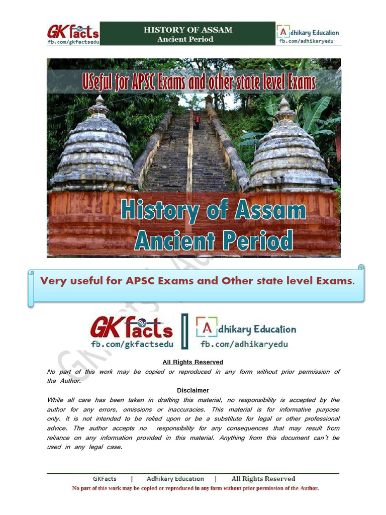 Ancient History of Assam Unveiled | PDF | Social Science