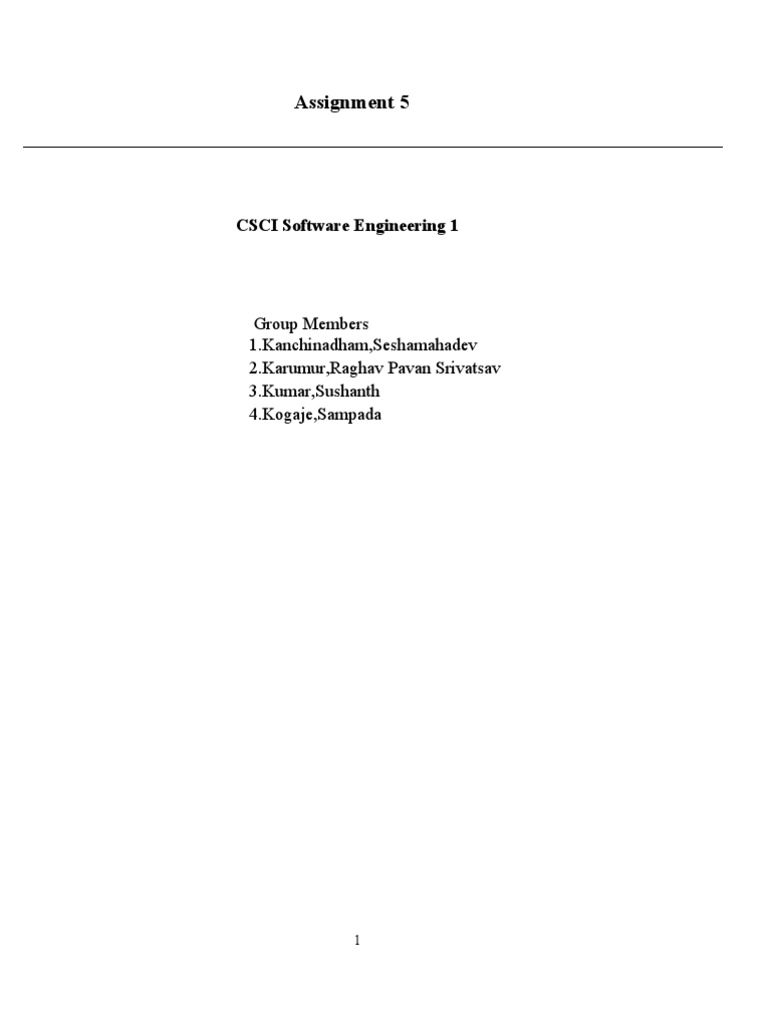 Csci 5801 Software Engg Assignment 2 Pdf Unit Testing Boolean Data Type