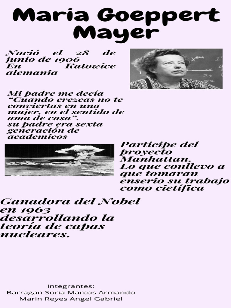 Maria Goeppert Mayer | PDF