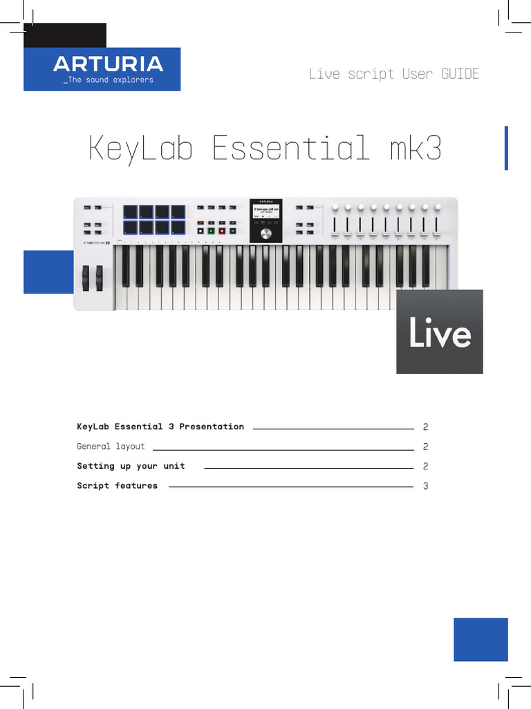 KeyLab Essential mk3 Setup Guide | PDF | Audio Engineering | Sound Technology
