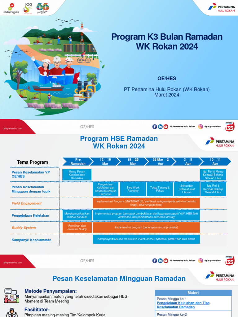 Program HSE Ramadan WK Rokan 2024 | PDF