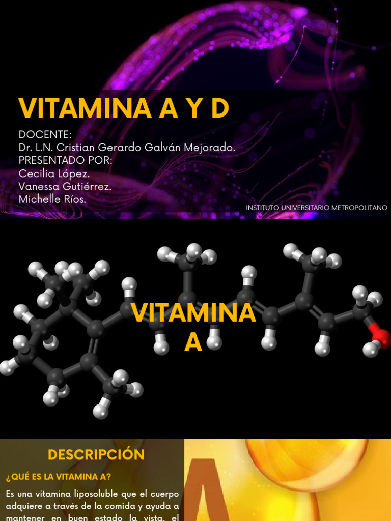 Vitamina A y D | PDF | Vitamina a | Vitamina D