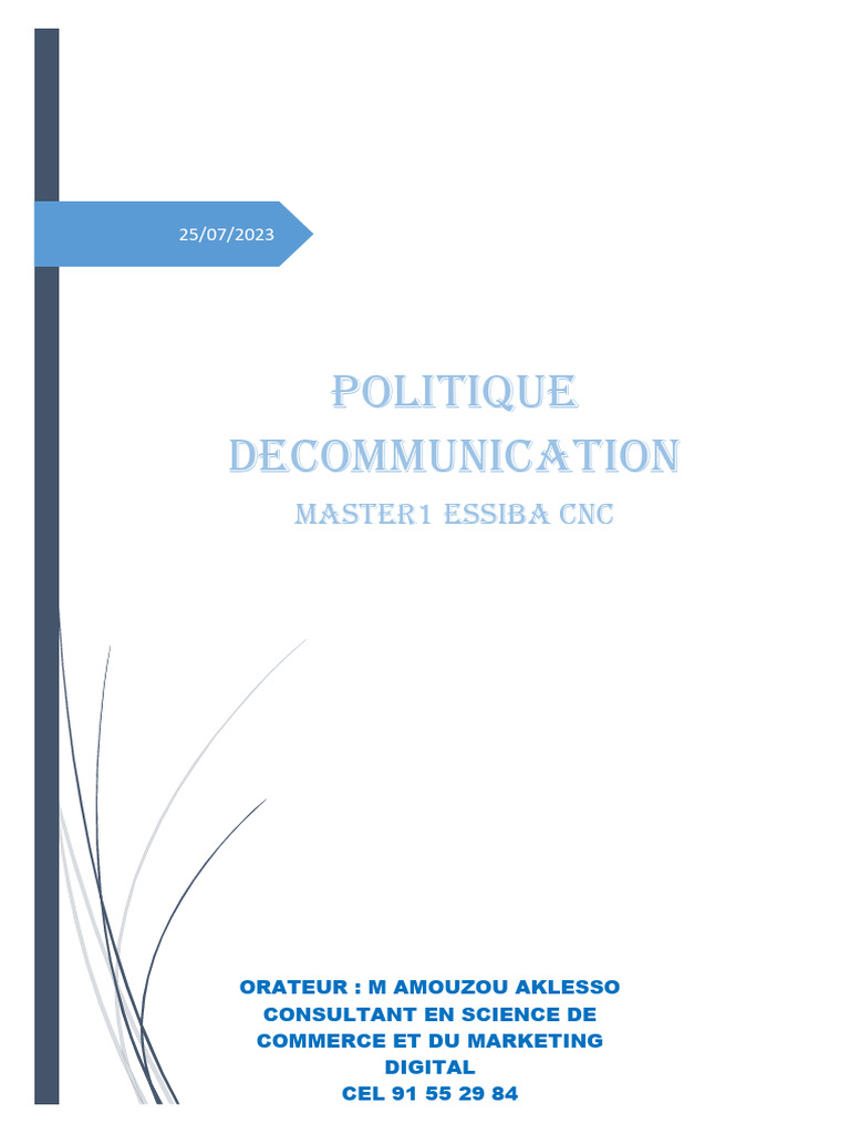 Politique de Communication en Entreprise | PDF | Publicité | la ...