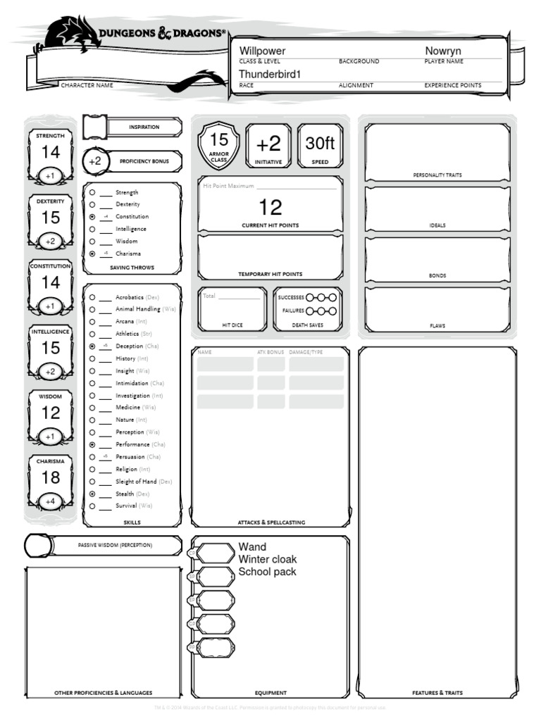 Character Stuff | PDF