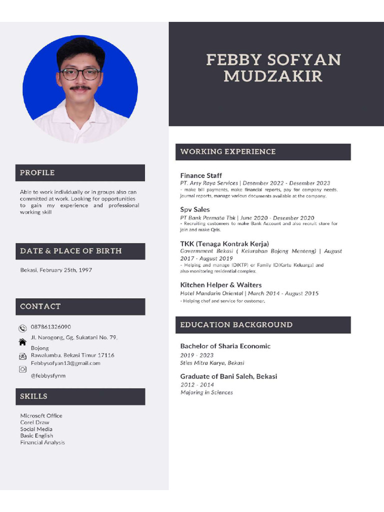 CV Terbaru Febby Sofyan M | PDF
