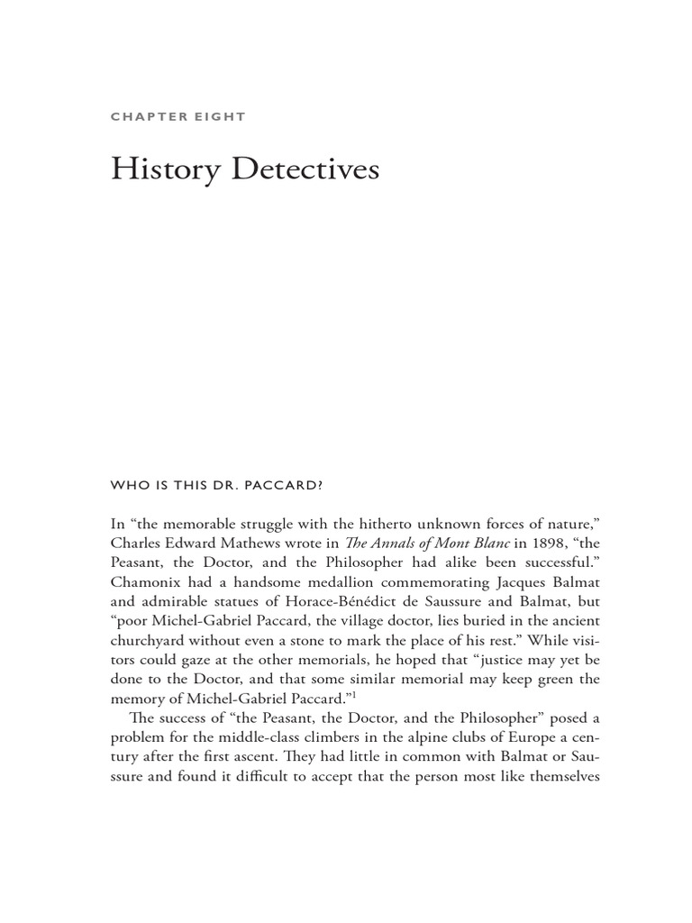 History Detectives | PDF | Mountaineering | Alps