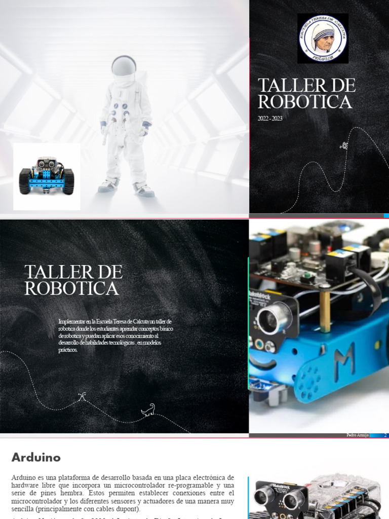 Taller De Robótica En Escuela Teresa Pdf Arduino Ingeniería De