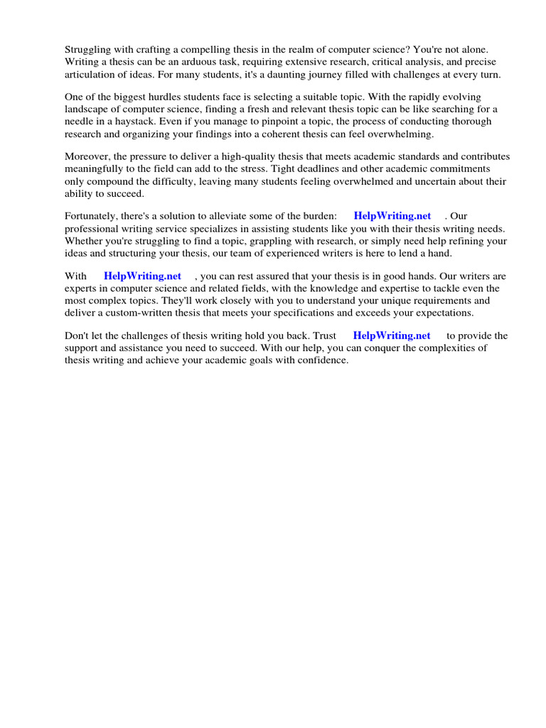 New Thesis Topics in Computer | PDF