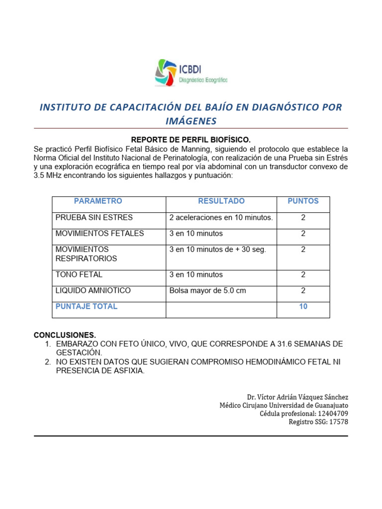 Perfil Biofisico Basico | PDF