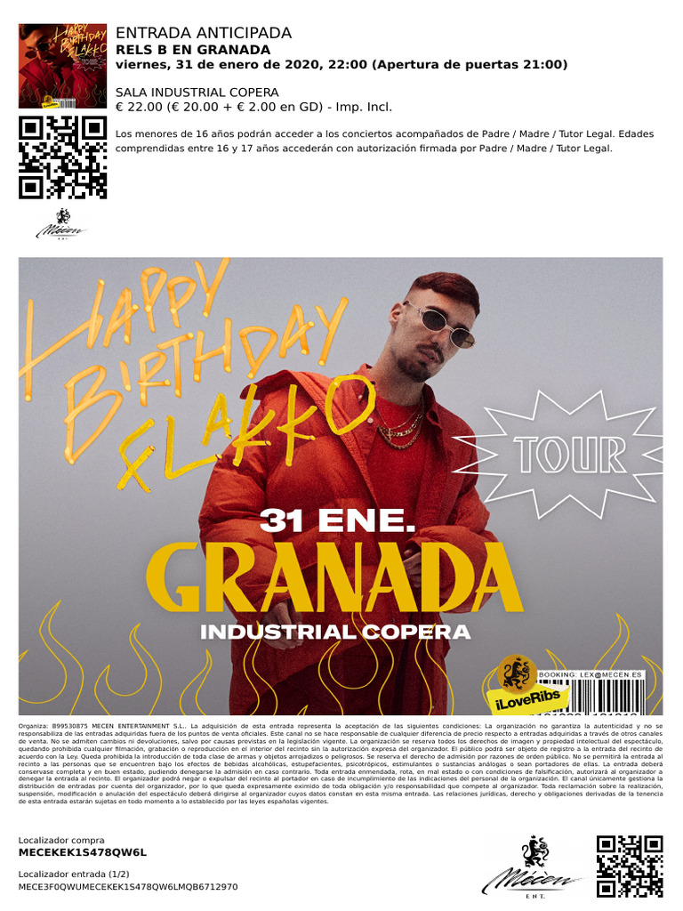 Concierto Rels B Granada: Normas y Acceso | PDF | Justicia | Crimen y violencia