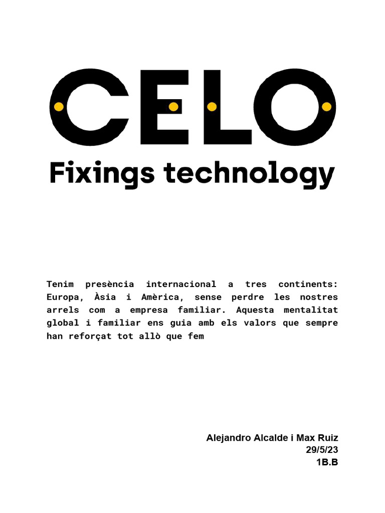 CELO Fixings Technology | PDF