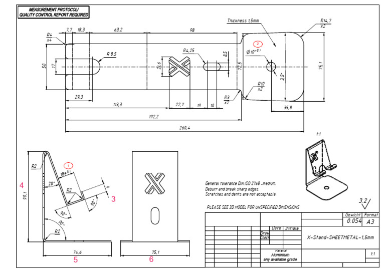 Measurement Protocol/ Quality Control Report Required: X-Stand ...