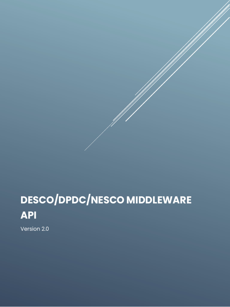 Middleware API Documentaion 2.0 | PDF | Personal Identification Number ...
