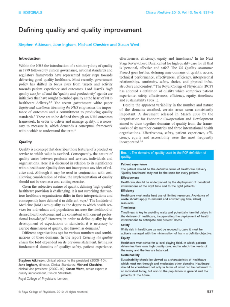 537 | PDF | Health Care | National Health Service