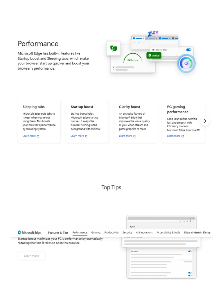 Explore Microsoft Edge Performance Features - Microsoft Edge | PDF ... Explore Microsoft Edge Performance Features - Microsoft Edge | PDF ...