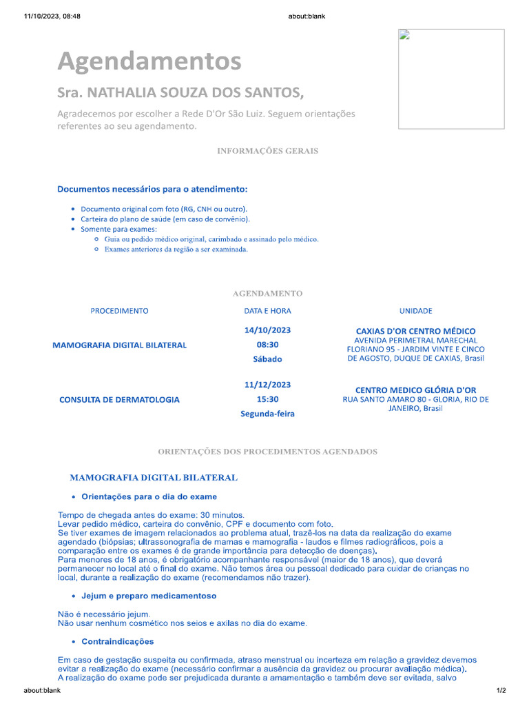 Nathalia Souza Dos Santos 2 | PDF