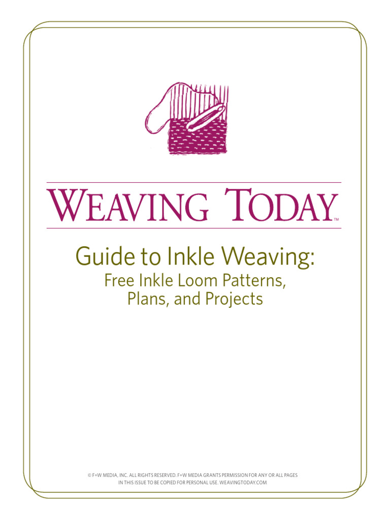 Guide To Inkle Weaving:: Free Inkle Loom Patterns, Plans, and Projects ...